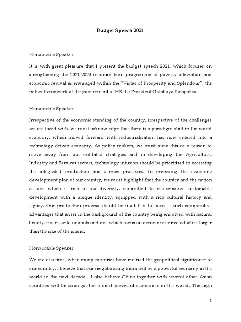 Budget Speech en | PDF | Taxes | Capital Gains Tax