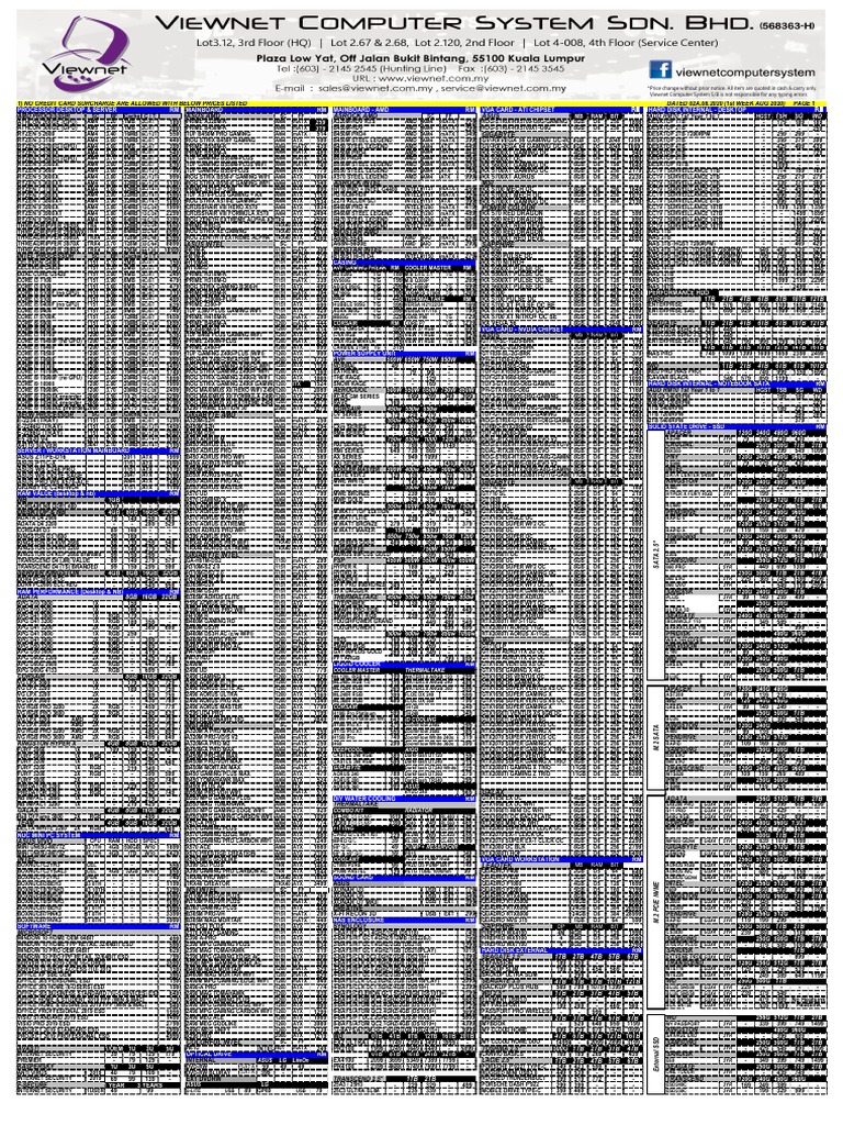 August 2020 Computer Hardware Prices | PDF | Advanced Micro Devices ...