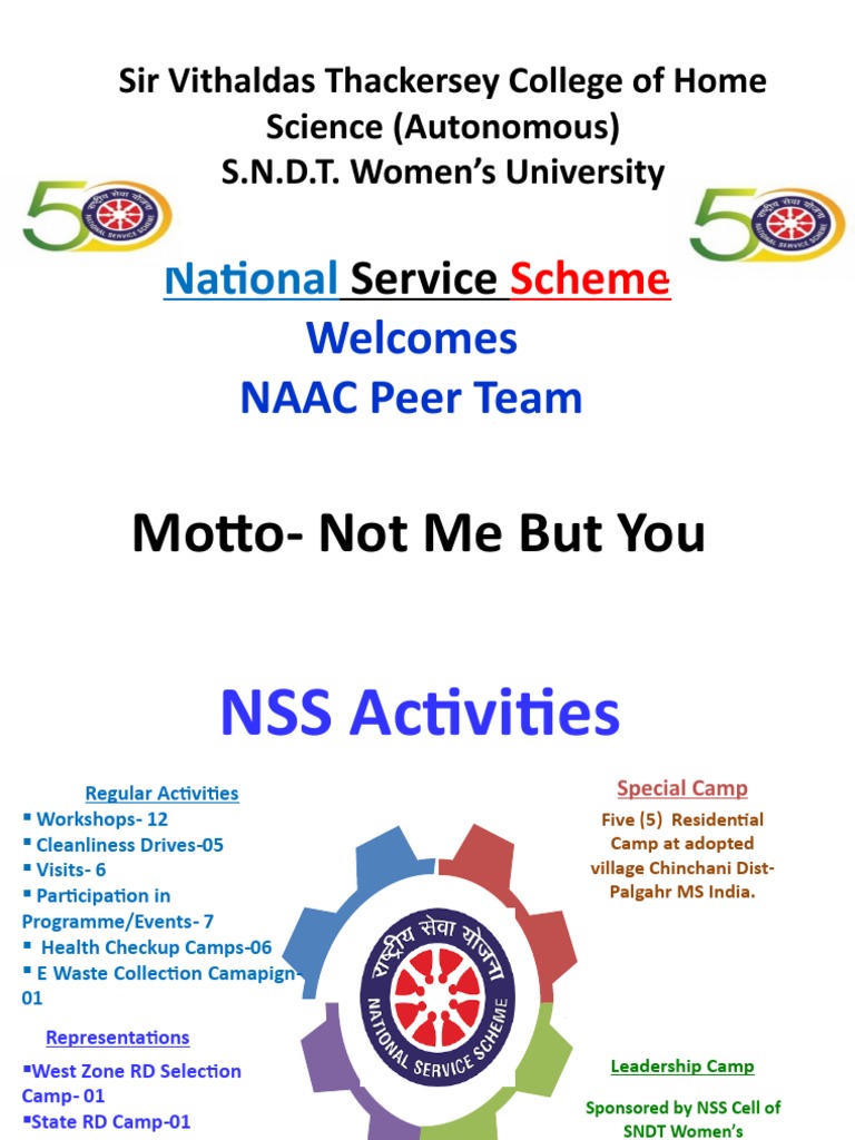National: Sir Vithaldas Thackersey College of Home Science (Autonomous ...