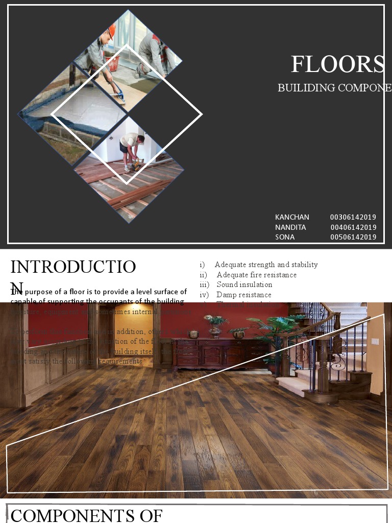 Floors: Builiding Component | PDF | Flooring | Concrete