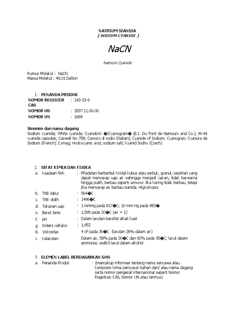 Natrium Sianida | PDF