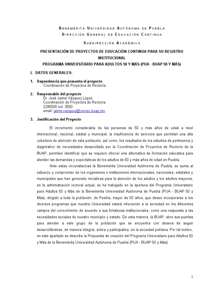 Formato Del Programa Pua | PDF | Crecimiento personal y profesional ...