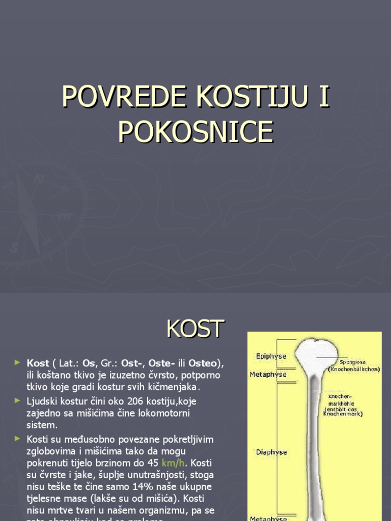 Povrede Kostiju I Pokosnice | PDF