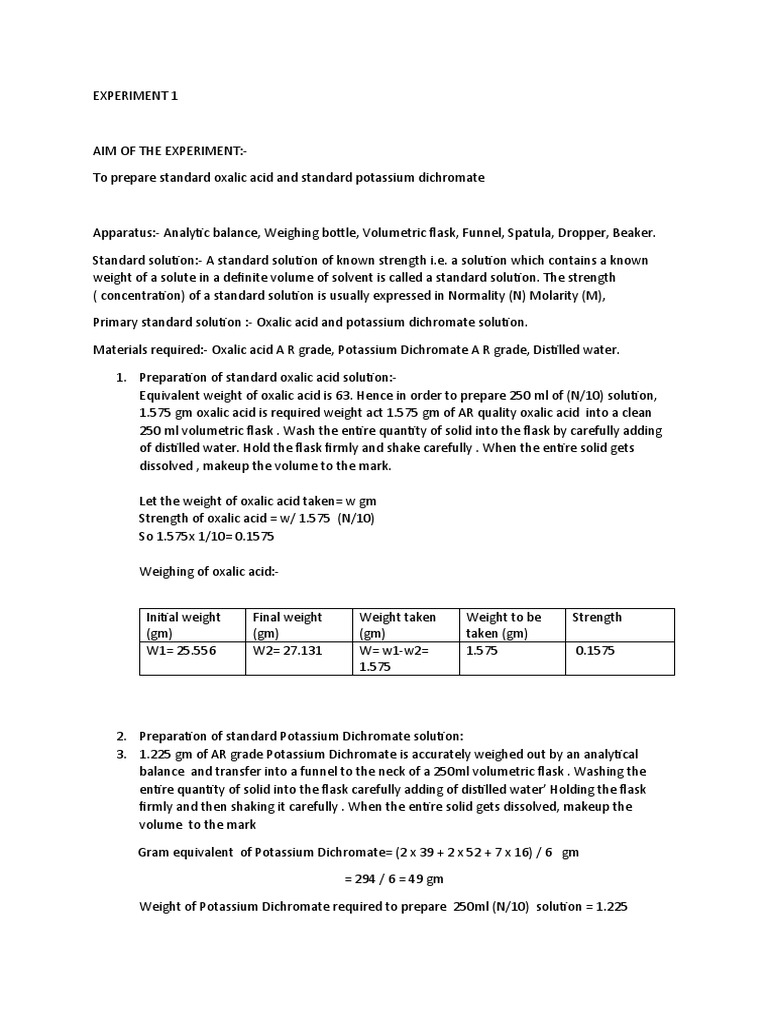 Experiment 1 Pdf