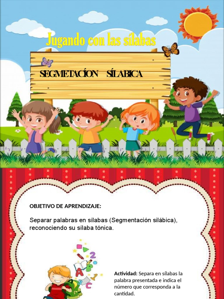 Segmentación Sílabica y Sílaba Tónica | PDF