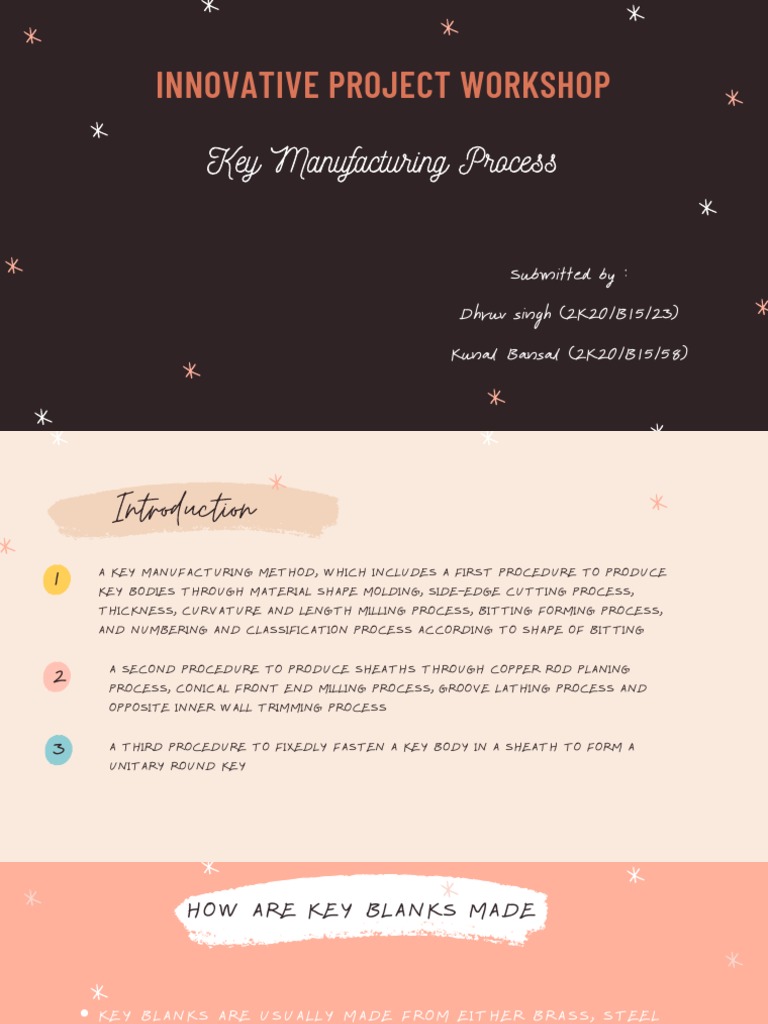 Key Manufacturing Process | Download Free PDF | Brass | Business Process