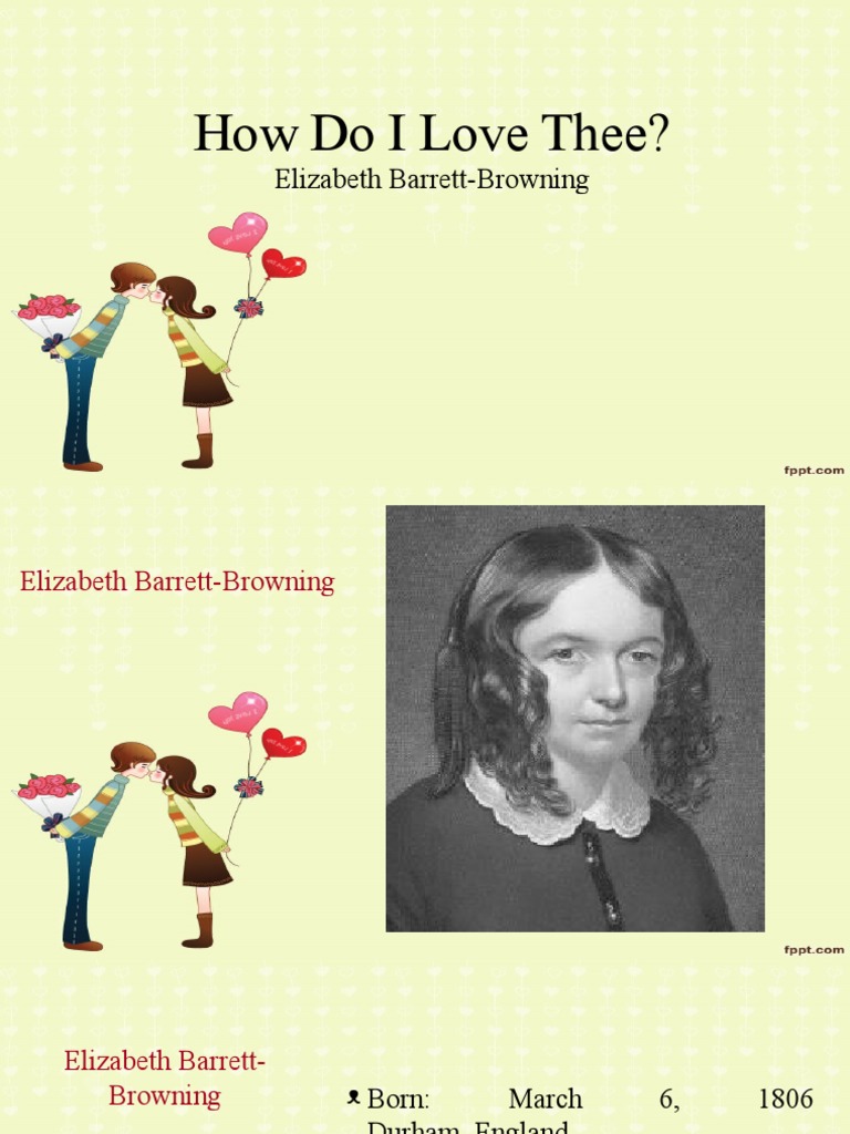 Analysis of "How Do I Love Thee?" | PDF | Poetry