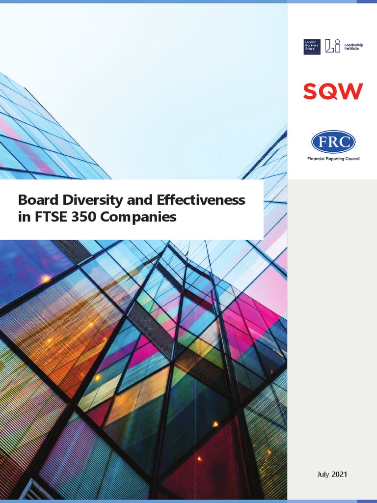 FRC Board Diversity and Effectiveness in FTSE 350 Companies Compressed ...