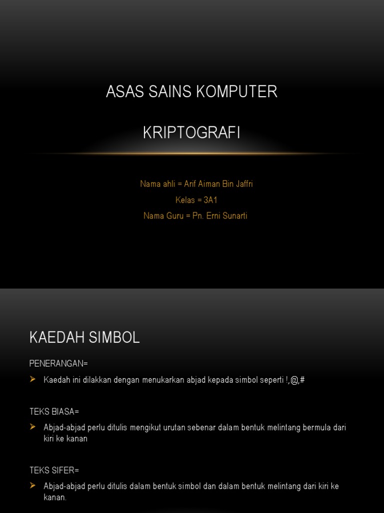 Projek Ask Kriptografi | PDF