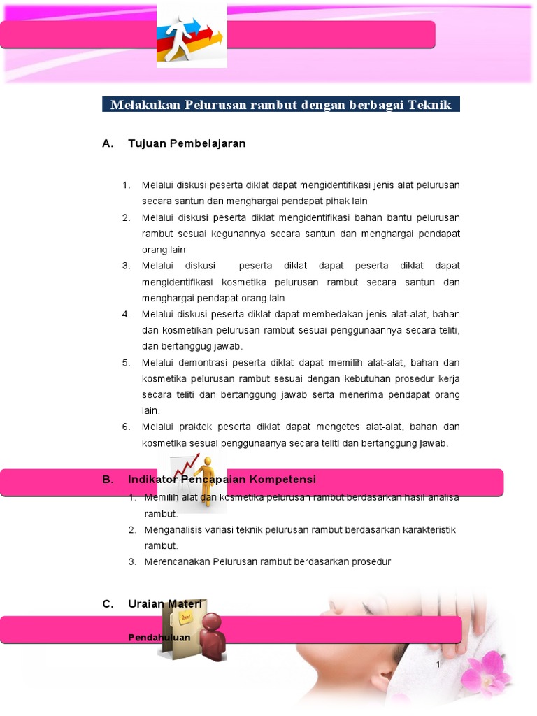 Materi Pelurusan Rambut | PDF