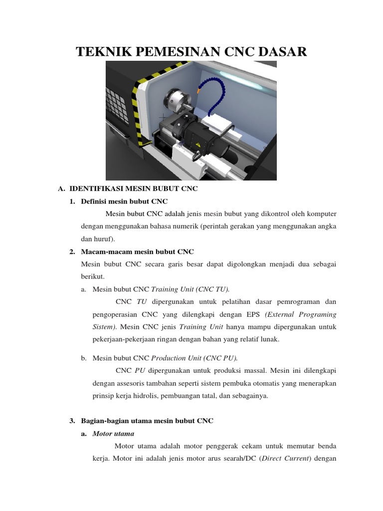 Teori CNC Dasar | PDF | Teknologi & Rekayasa