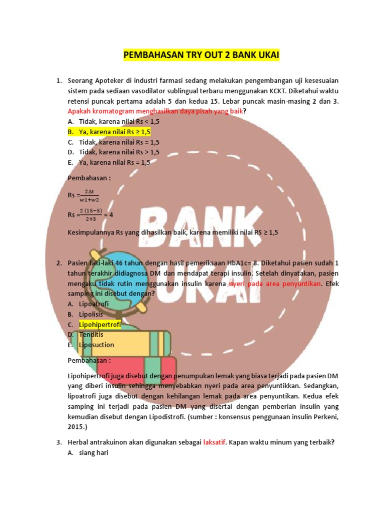 Pembahasan Try Out 2 Ukai | PDF