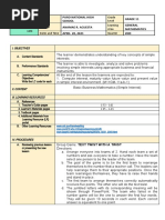 Contextualized DLP in Math 3 Q2 W6-7 | PDF | Question | Learning