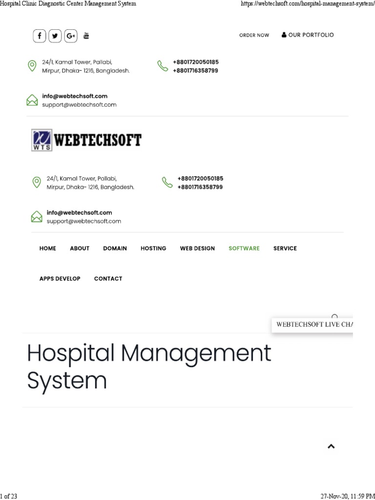 Hospital Diagnostic Center Management System | PDF | Health Sciences ...