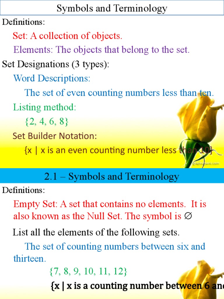 Introduction of Sets | PDF | Set (Mathematics) | Line (Geometry)
