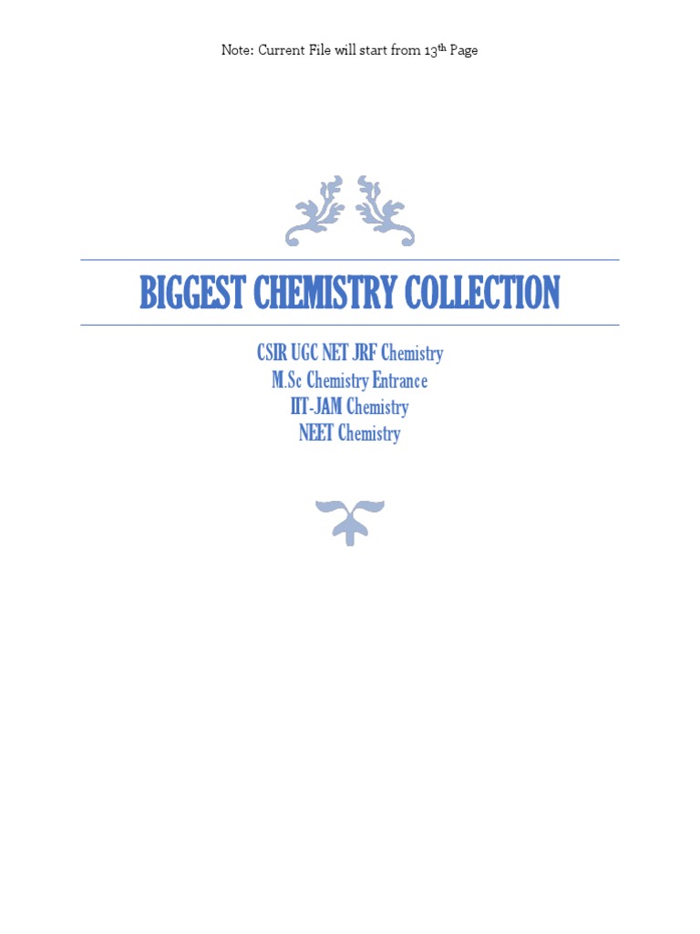 Basic of All Chapter Notes | PDF | Chemistry | Electrochemistry