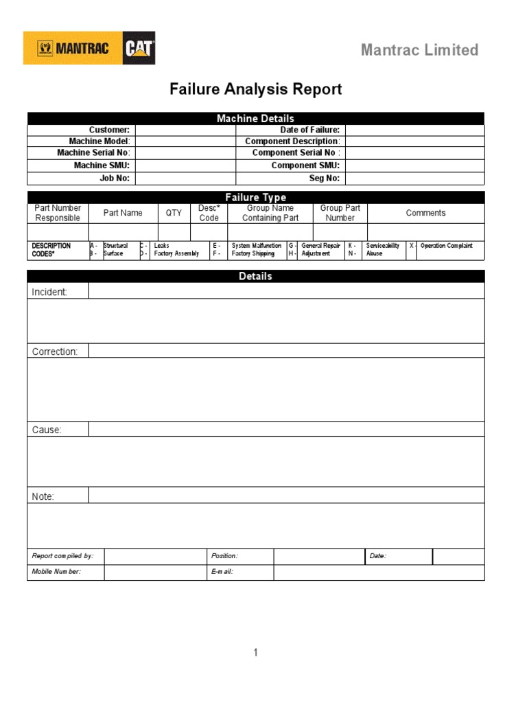 Failure Analysis Report | PDF