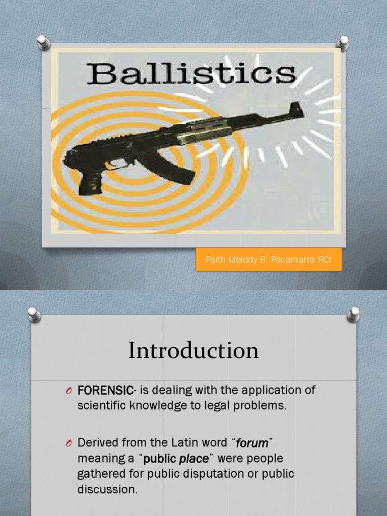 Forensic Ballistic | PDF | Gun Barrel | Bullet