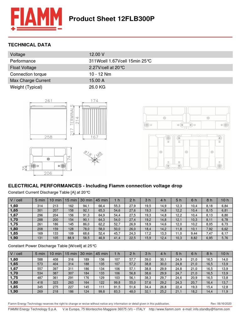 Product Sheet 12FLB300P: Technical Data | PDF | Electricity | Force