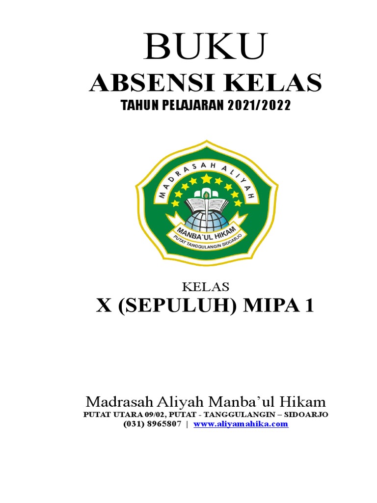 Cover Absensi MA | PDF