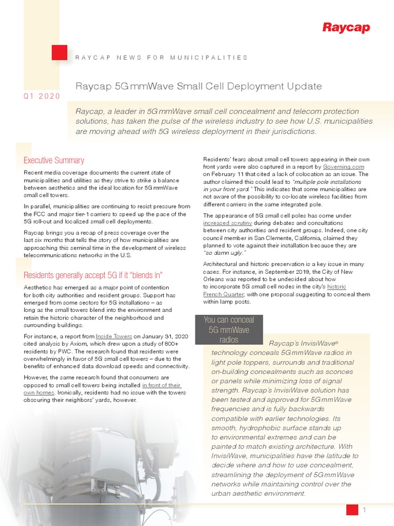 Small Cell - Research-Compendium-Spring-2020 | PDF | Federal ...