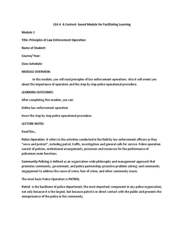 Word Lea 4 | PDF | Police | Police Officer