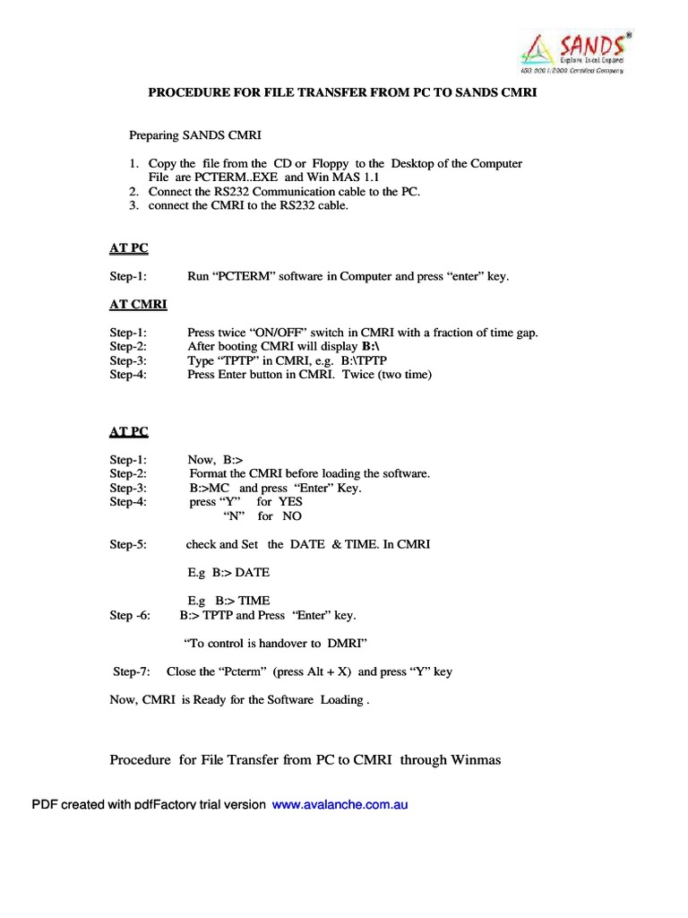 CMRI Procedure | PDF | Personal Computers | Zip (File Format)