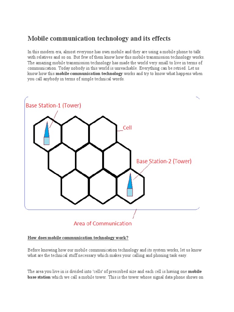 How Mobile Comm Works | PDF | Telecommunications | Computer Engineering