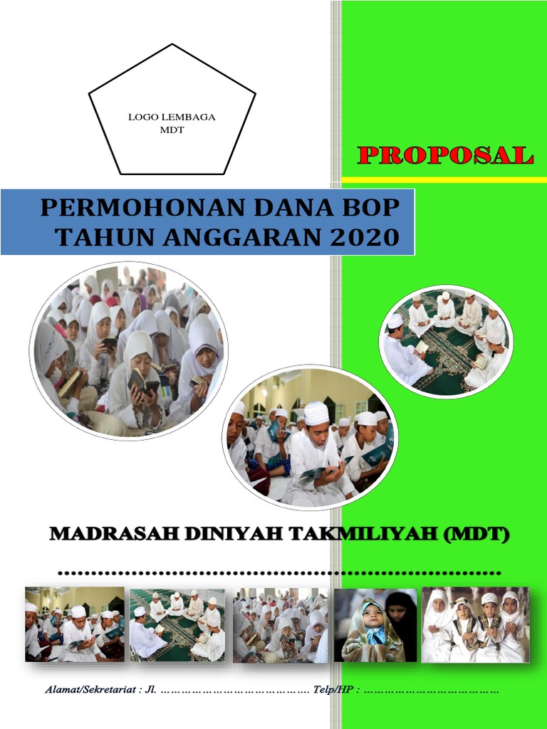 Contoh Proposal Bop MDT 2020 PDF | PDF