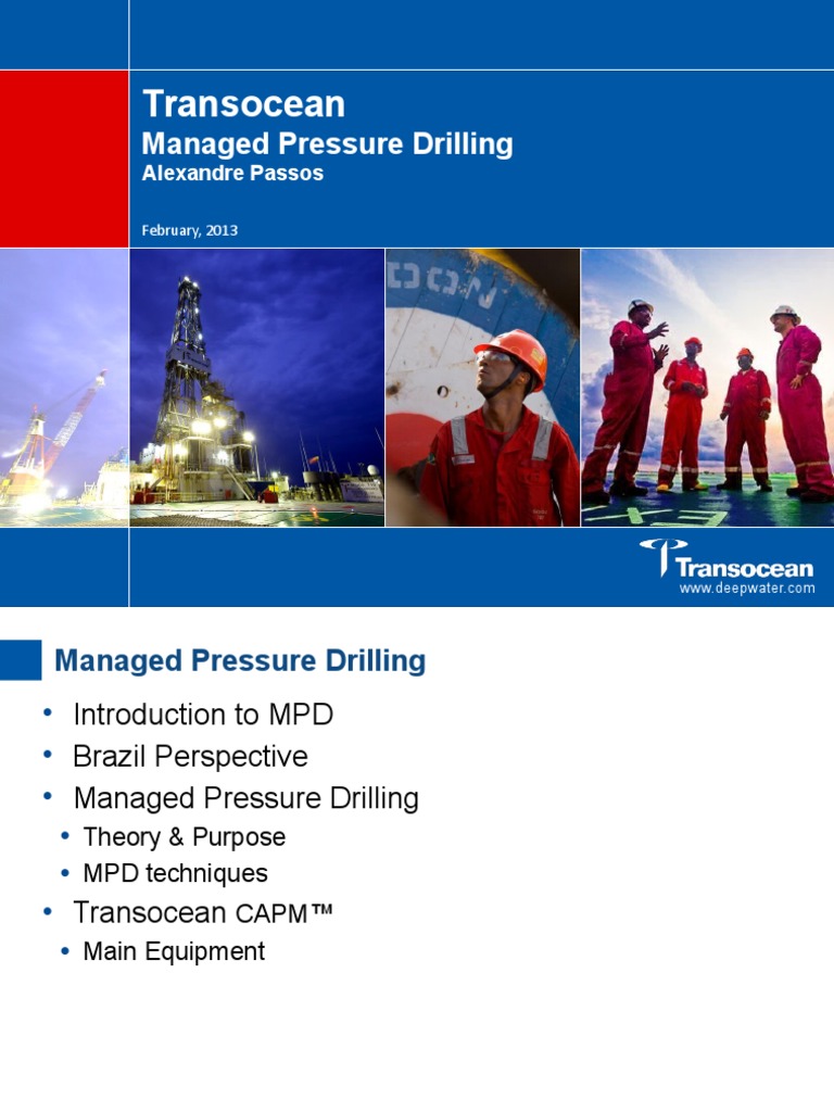 Managed Pressure Drilling Presentation | PDF | Chemical Engineering | Gases