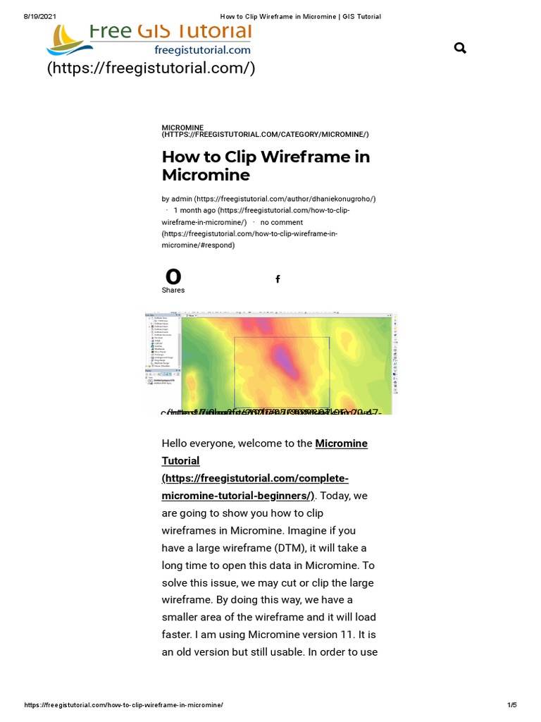 How To Clip Wireframe in Micromine - GIS Tutorial | PDF | Geographic Information System | Computing