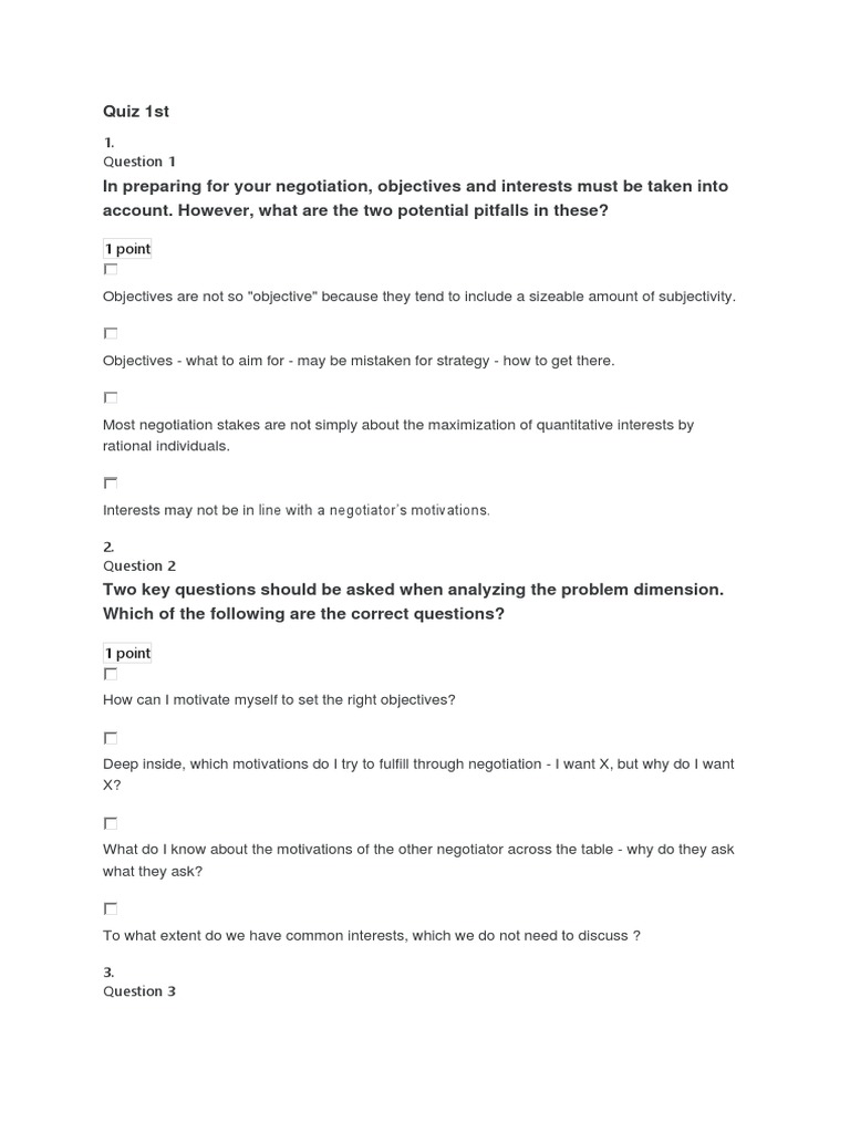 Negotiation Module 2 ND | PDF | Negotiation | Motivation