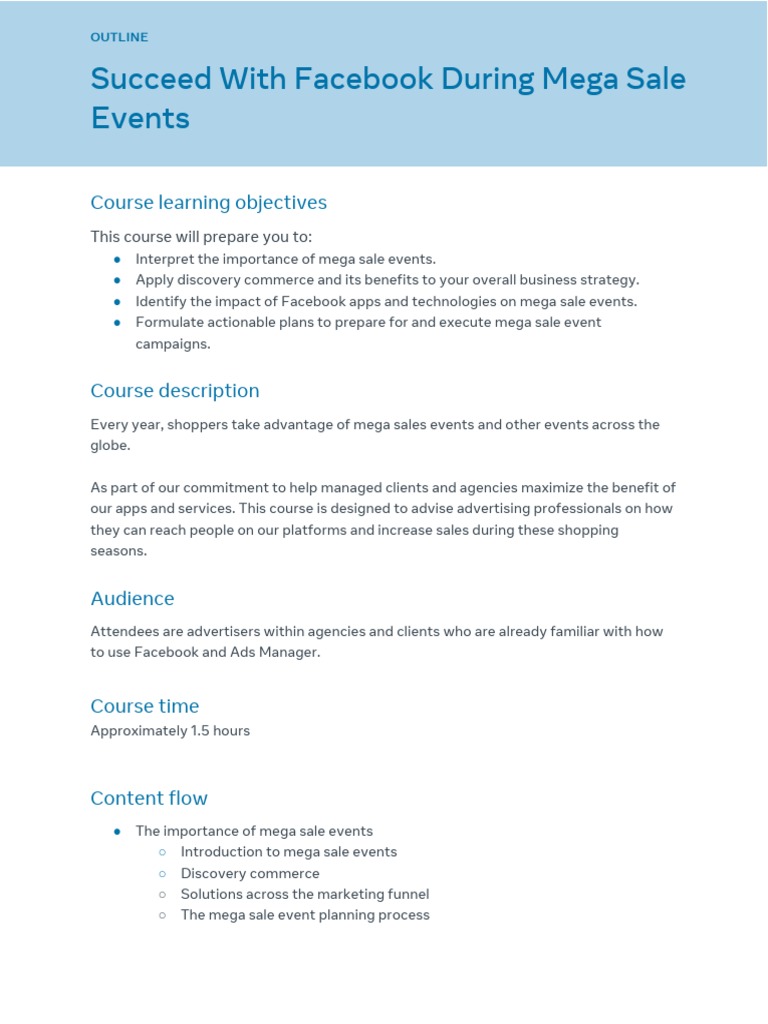 Mega Sales Outline Final | PDF