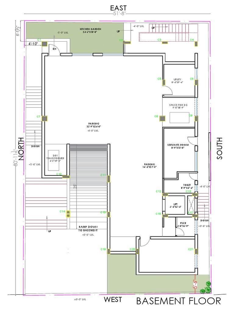 Basement Floor Plan Layout Details | PDF