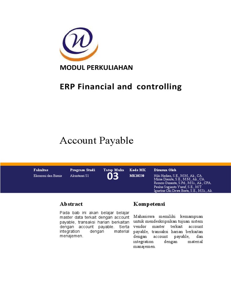 Modul 03 Account Payable | PDF