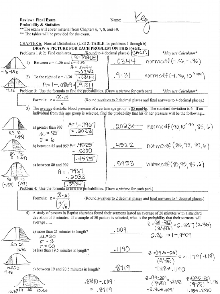 Final Exam Review Math | PDF