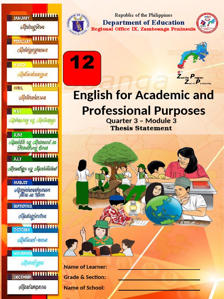 English For Academic and Professional Purposes: Department of Education ...
