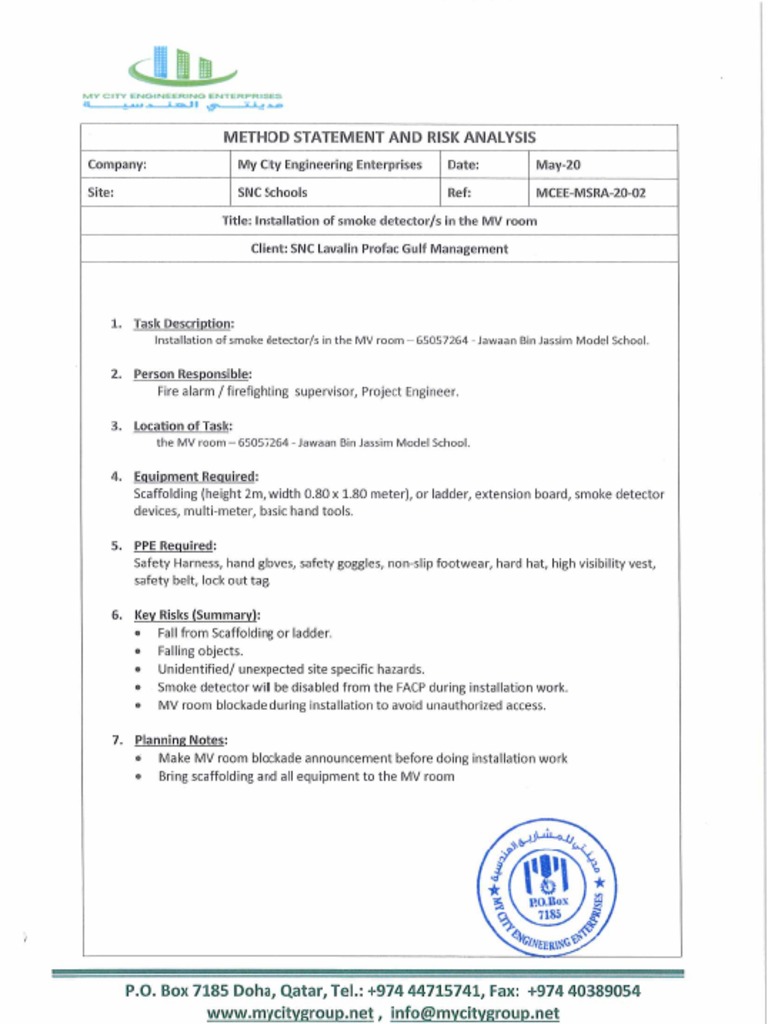 MSRA-smoke Detector Installation | PDF