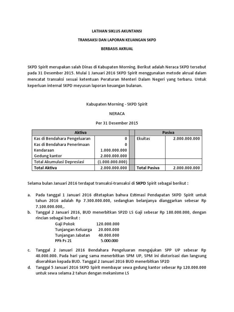 Siklus Akuntansi SKPD | PDF | Bisnis | Pengelolaan Keuangan & Uang