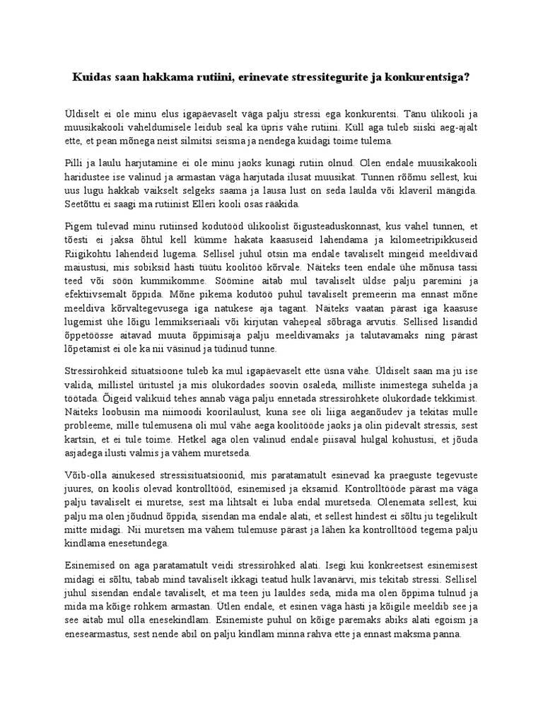 Konkurents Essee | PDF