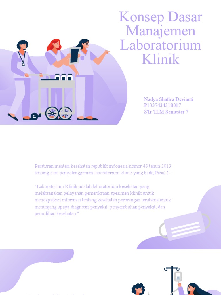 Konsep Dasar Manajemen Laboratorium Klinik | PDF