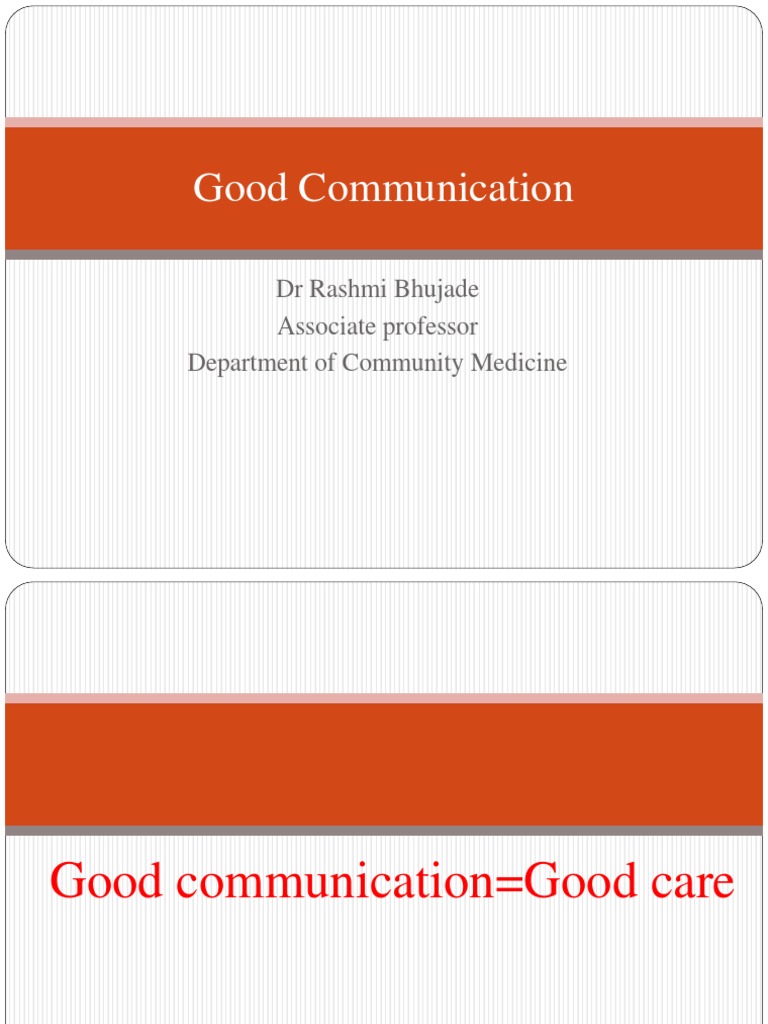 Good Communication 12.12.20 | PDF