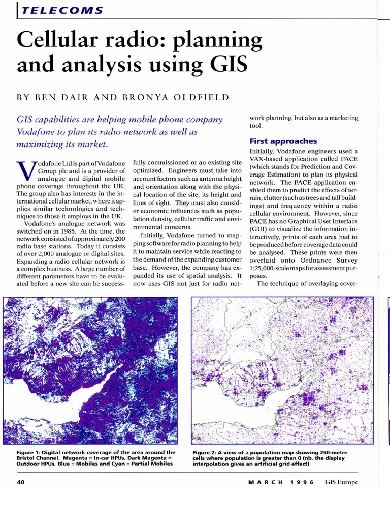 Cellular Radio: Planning and Analysis Using GIS | PDF