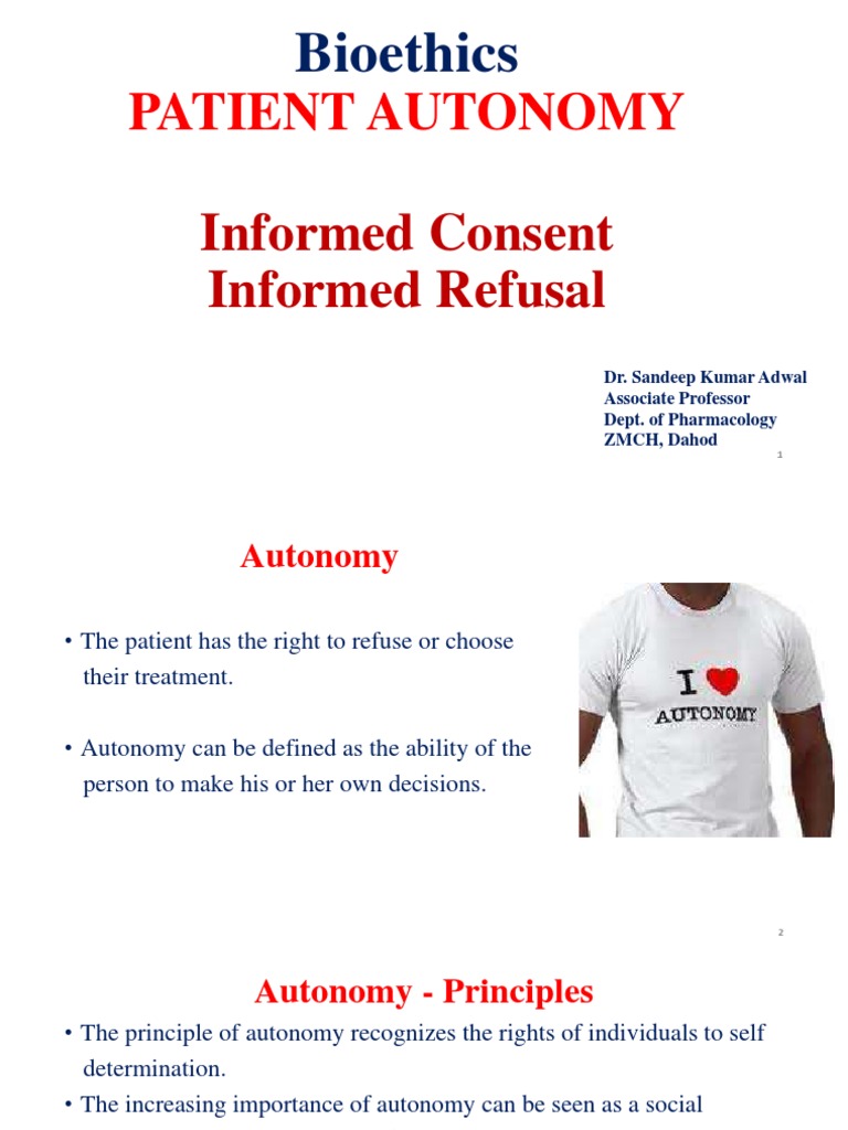 Bioethics ppt2 | PDF | Informed Consent | Autonomy