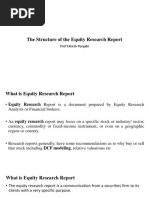 Equity Research Report Overview | PDF | Securities Research | Investing