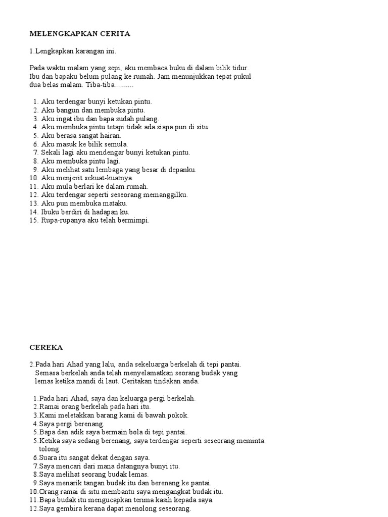 Karangan Mudah Tahap 2 Pdf