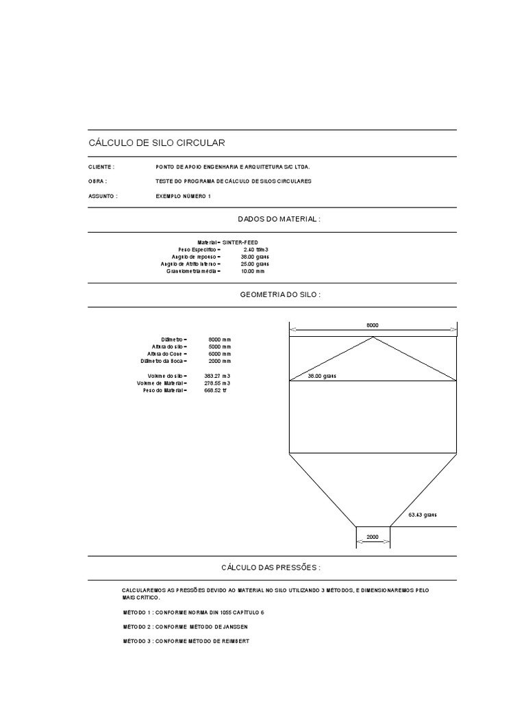 Silo Circular | PDF | Mecânica | Física de Matéria Condensada