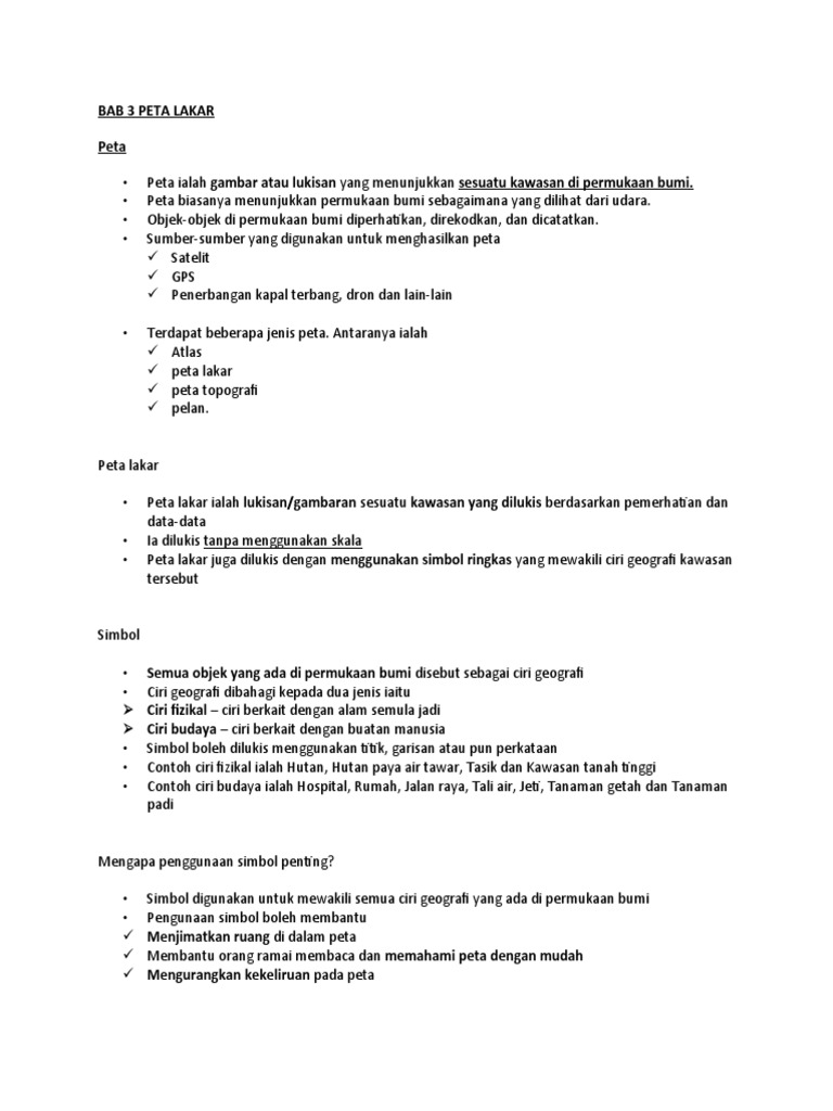 Bab 3 Peta Lakar | PDF