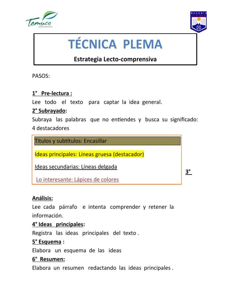Plema Tecnica de Estudio | PDF | Crecimiento personal y profesional | Arte