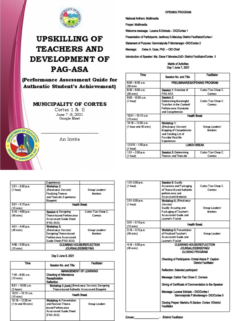 Upskilling of Teachers and Development of Pag-Asa | PDF | Learning ...
